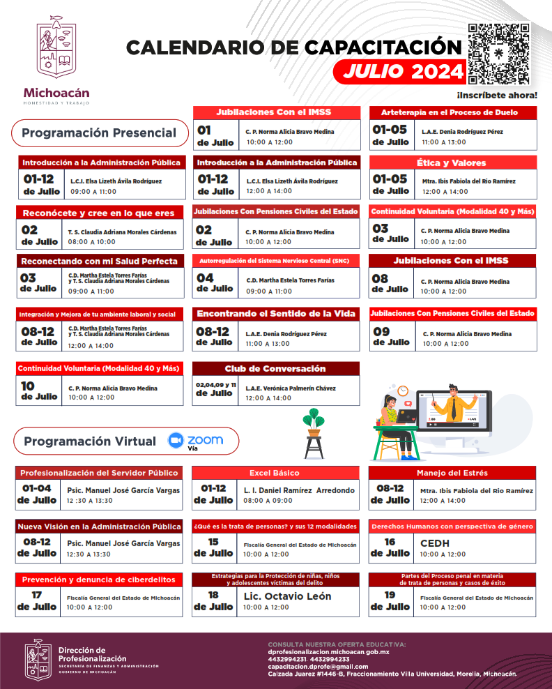 PROFESIONALIZACIÓN | Programación Mensual